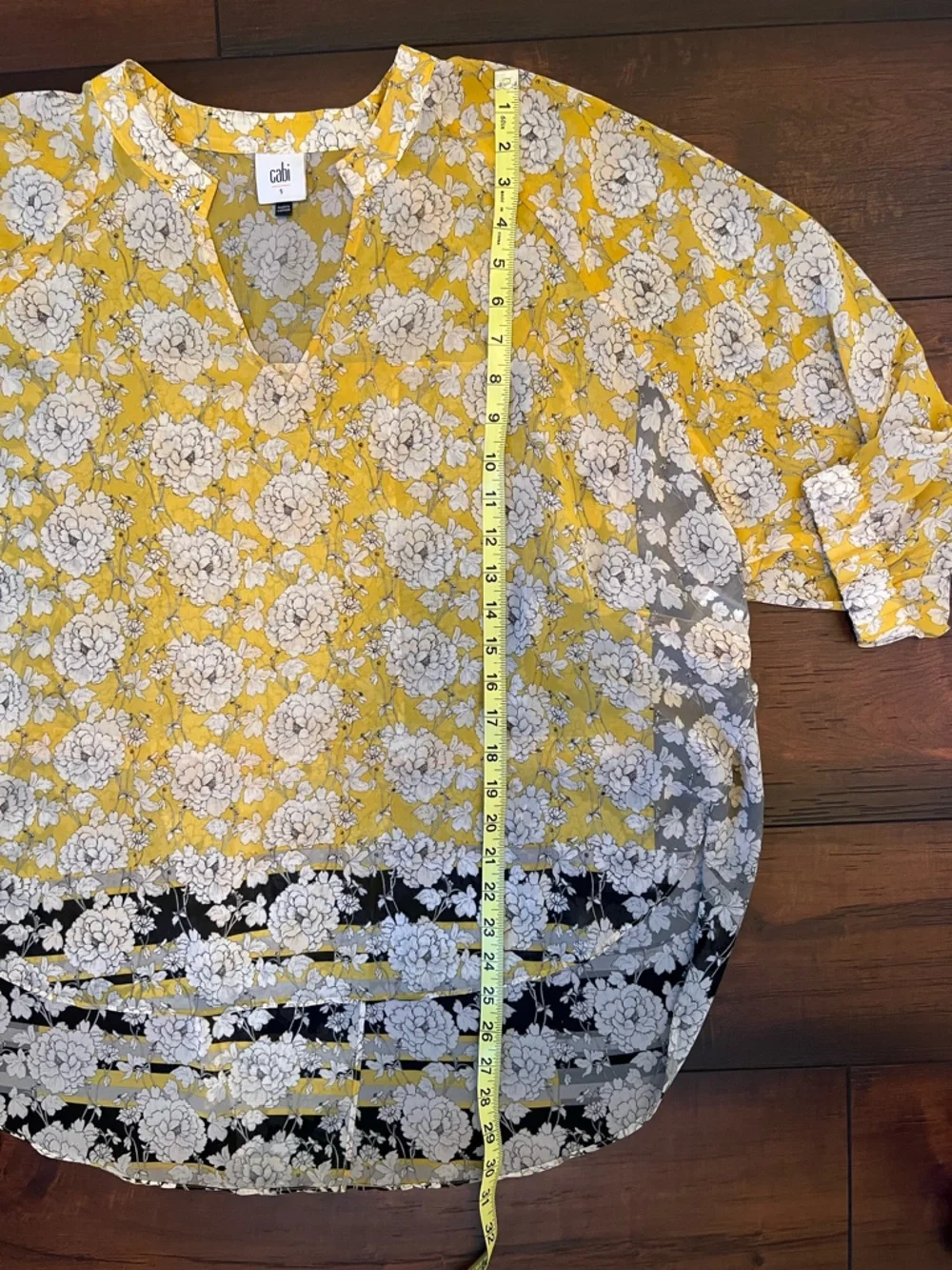 CAbi | Tops | Cabi Amelia 573 Sheer Relaxed Fit Blouse | Poshmark